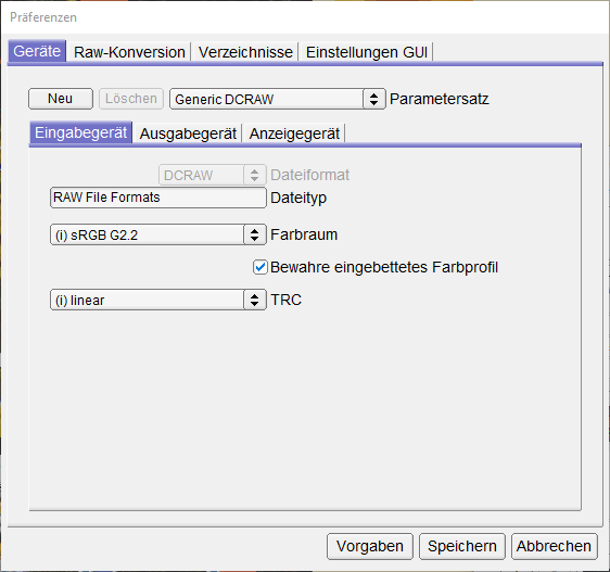 FDRTools - Präferenzen