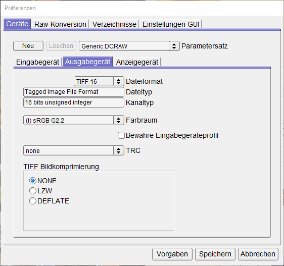 FDRTools - Präferenzen